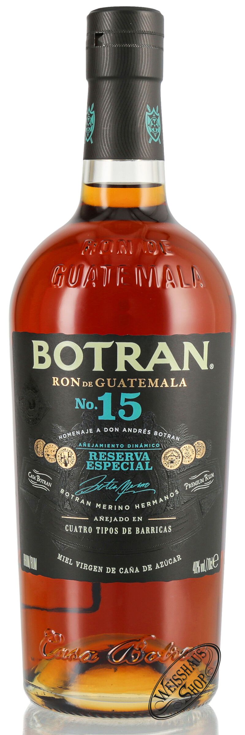 Botran 15 YO Ron Anejo Reserva Rum 40% vol. 0,70l | Weisshaus Shop