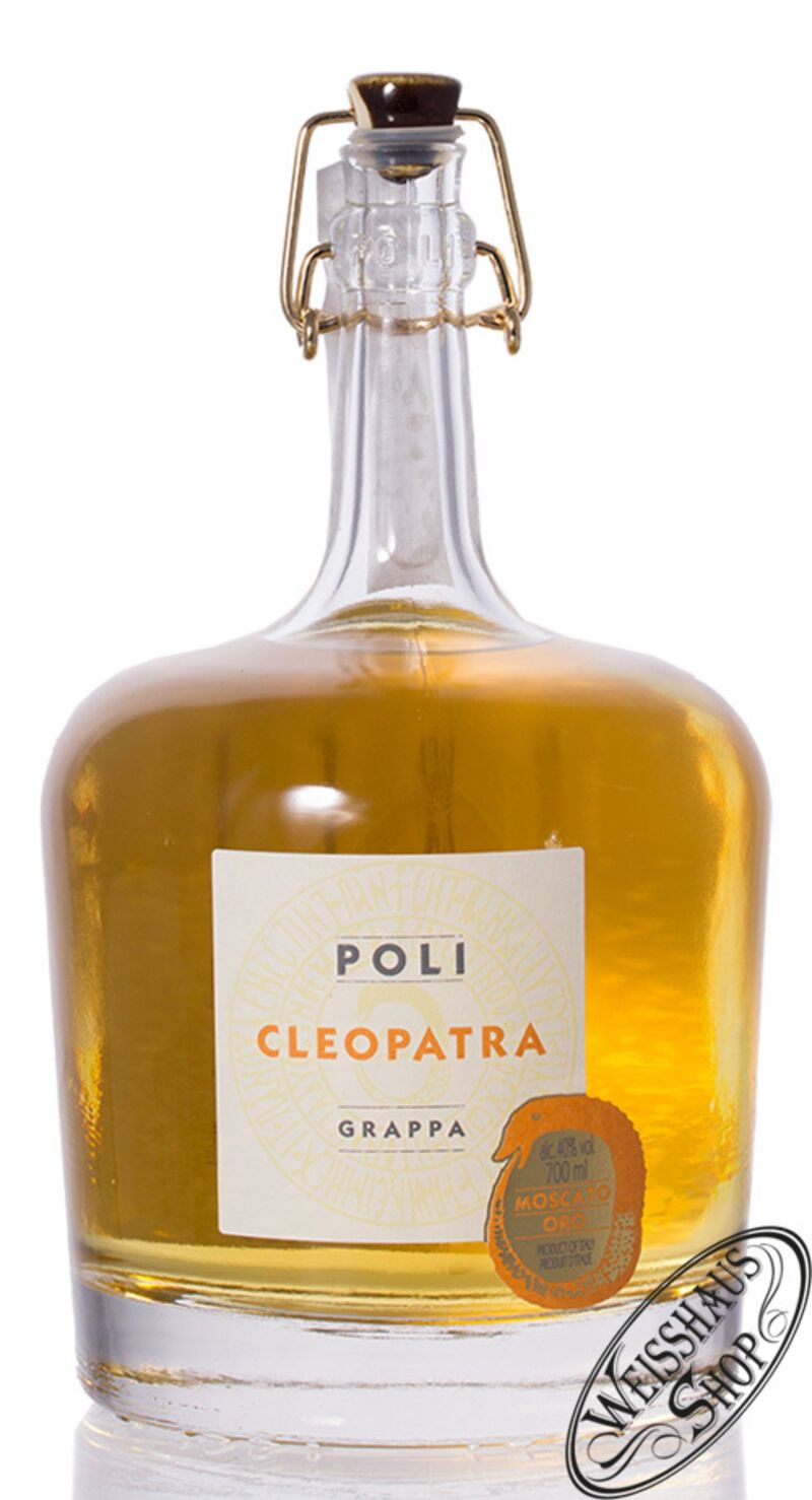 Poli Grappa Cleopatra Moscato in Tubo 40% vol. 0,70l | Weisshaus Shop