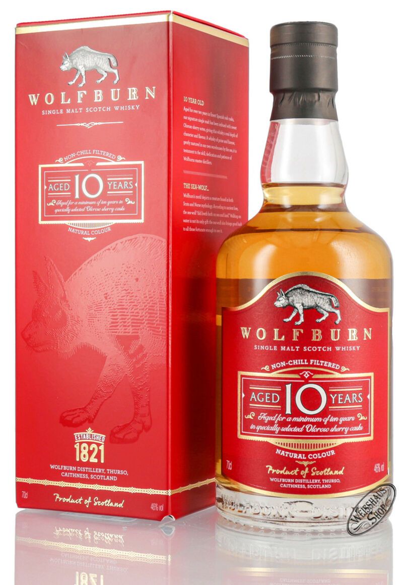 Wolfburn 10 YO Whisky 46% vol. 0,70l | Weisshaus Shop