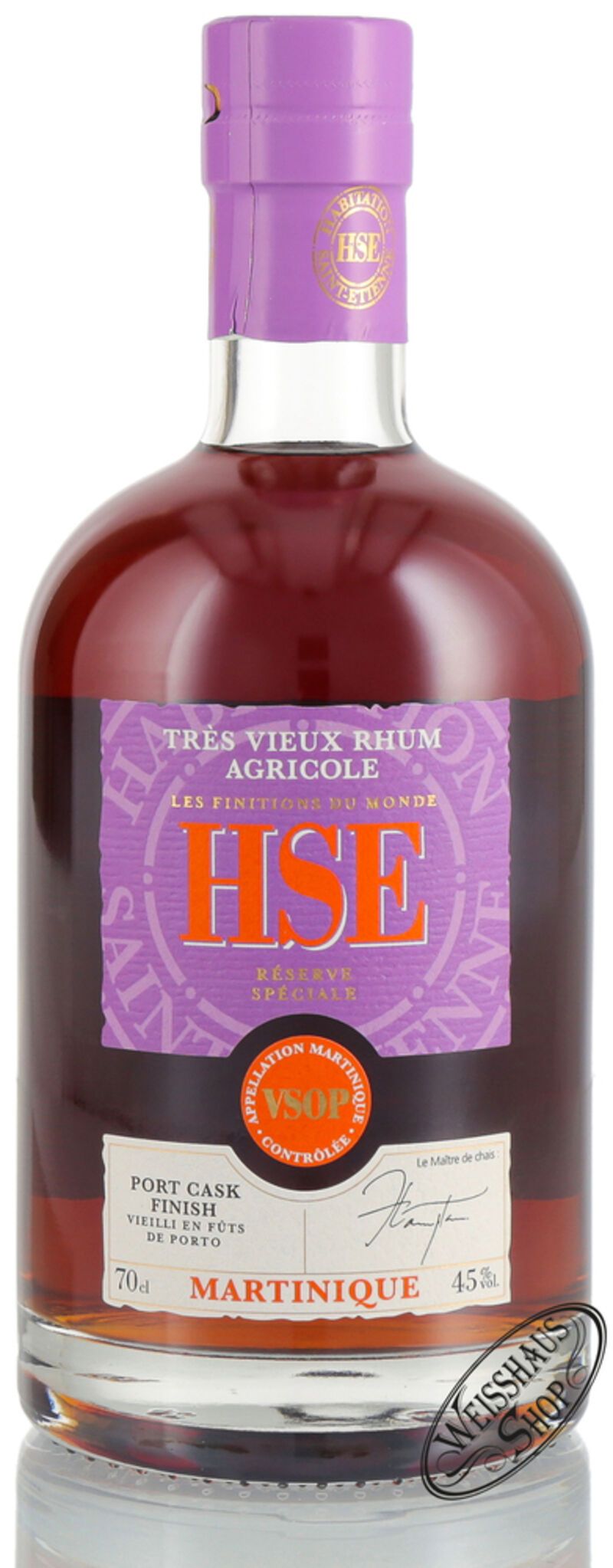 HSE Rhum Agricole VSOP Port Cask Finish 45% vol. 0,70l | Weisshaus Shop
