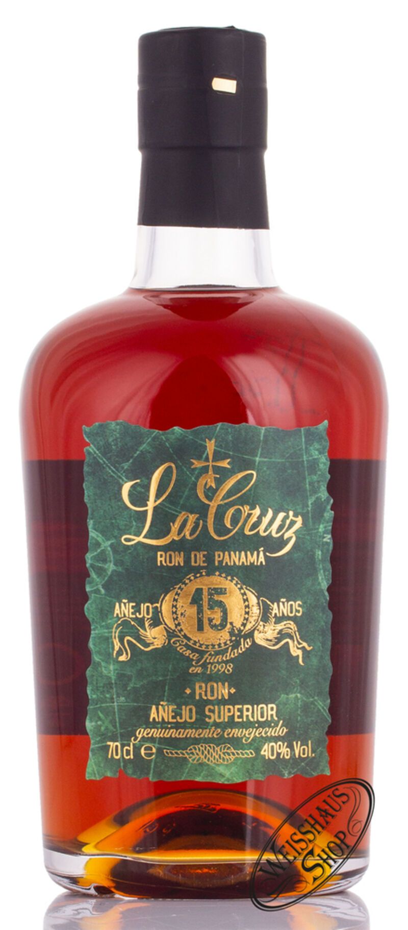 La Cruz Ron de Panama 15 YO Rum 40% vol. 0,70l | Weisshaus Shop