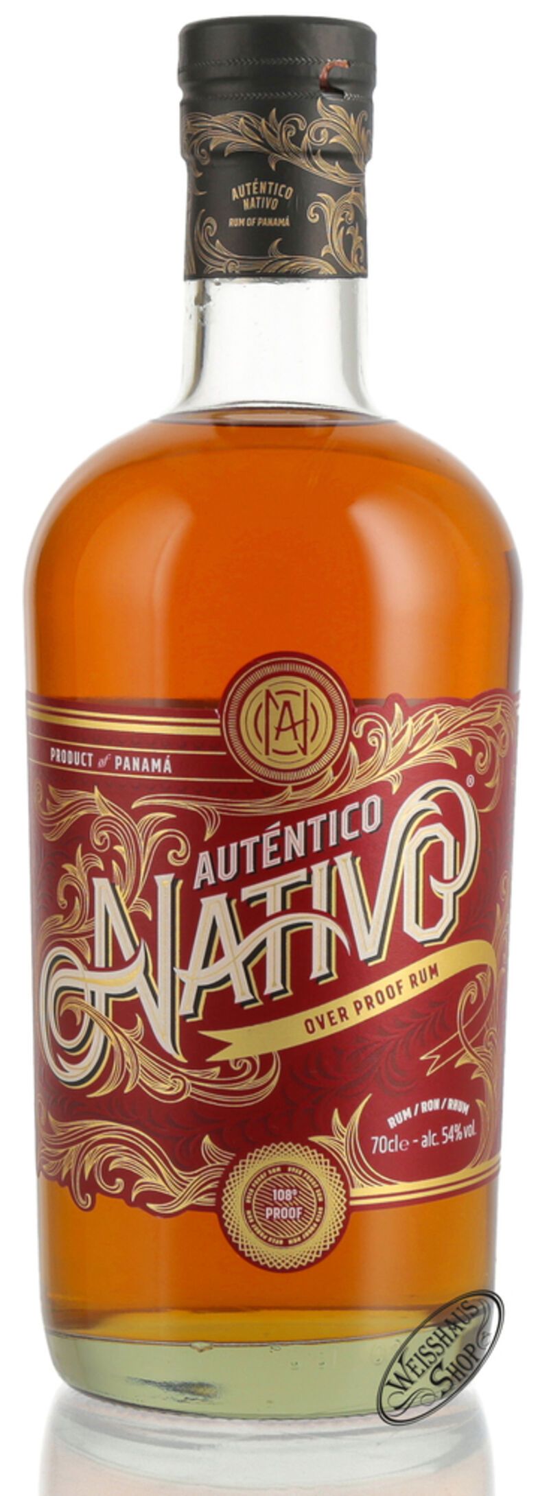 Autentico Nativo Overproof Rum 54% vol. 0,70l | Weisshaus Shop