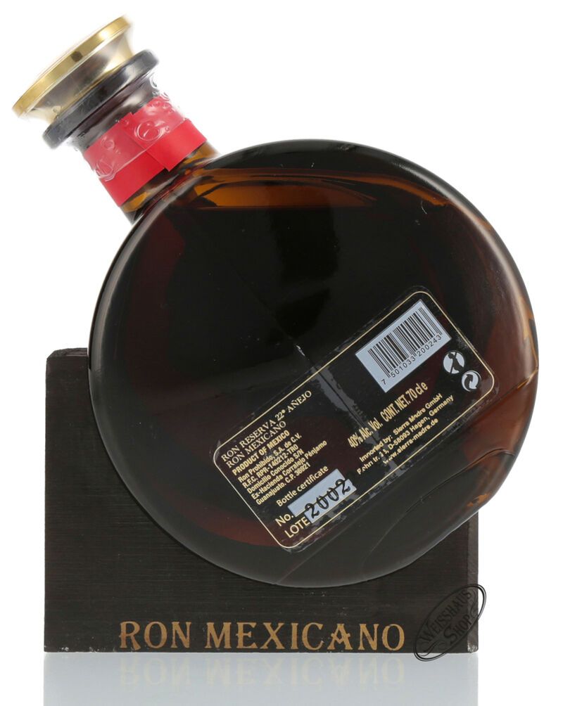 El Ron Prohibido 22 YO Rum 40% vol. 0,70l | Weisshaus Shop