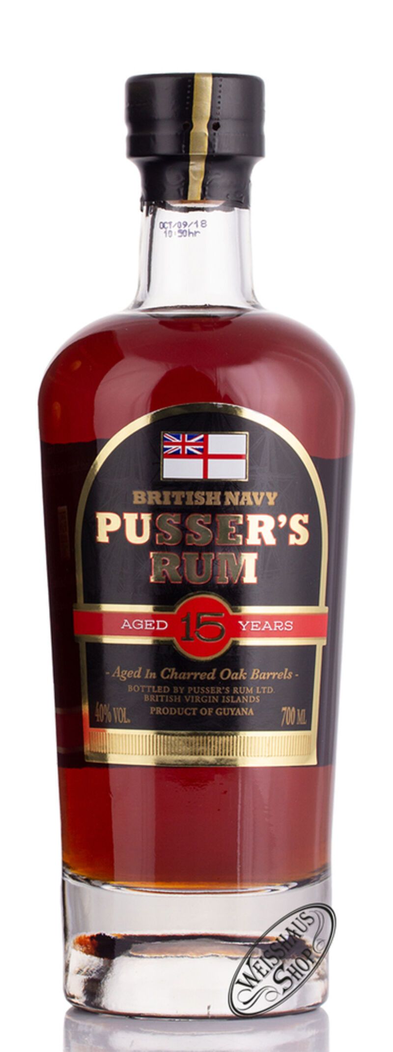 Pusser's Navy Rum Nelson's Blood 15 YO Rum 40% vol. 0,70l | Weisshaus Shop