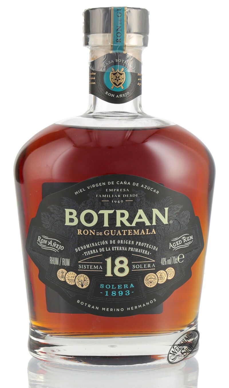 Botran 18 YO Solera 1893 Anejo Rum 40% vol. 0,70l | Weisshaus Shop