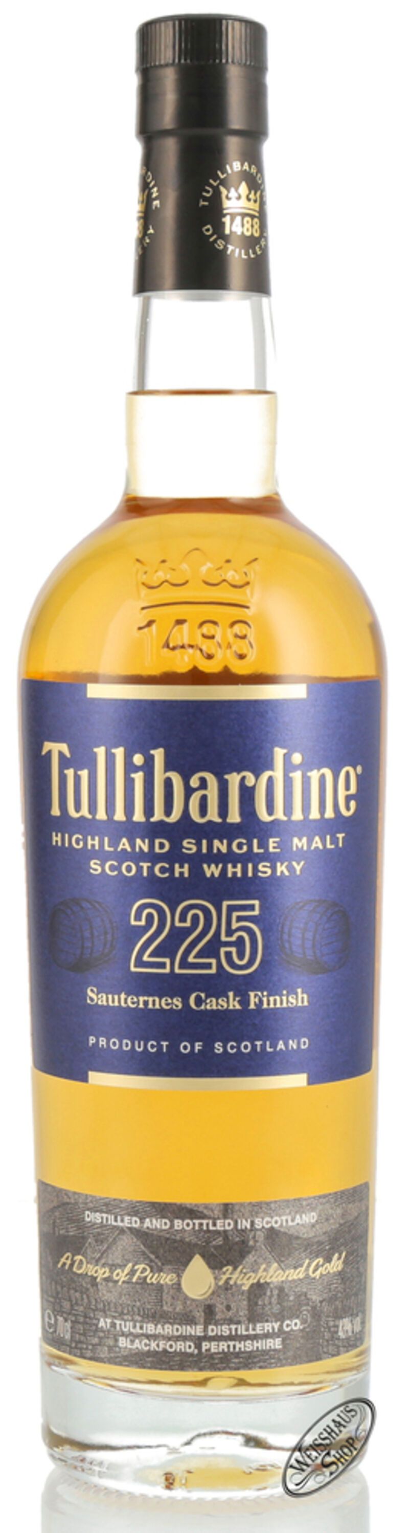 Tullibardine 225 Sauternes Finish Whisky 43% vol. 0,70l | Weisshaus Shop