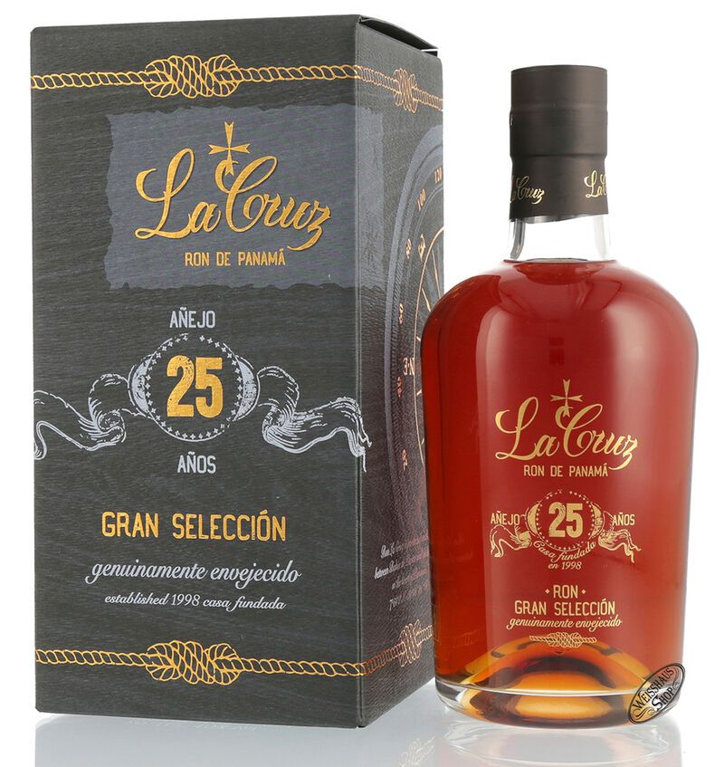 La Cruz Ron de Panama 25 YO Rum 40% vol. 0,70l | Weisshaus Shop