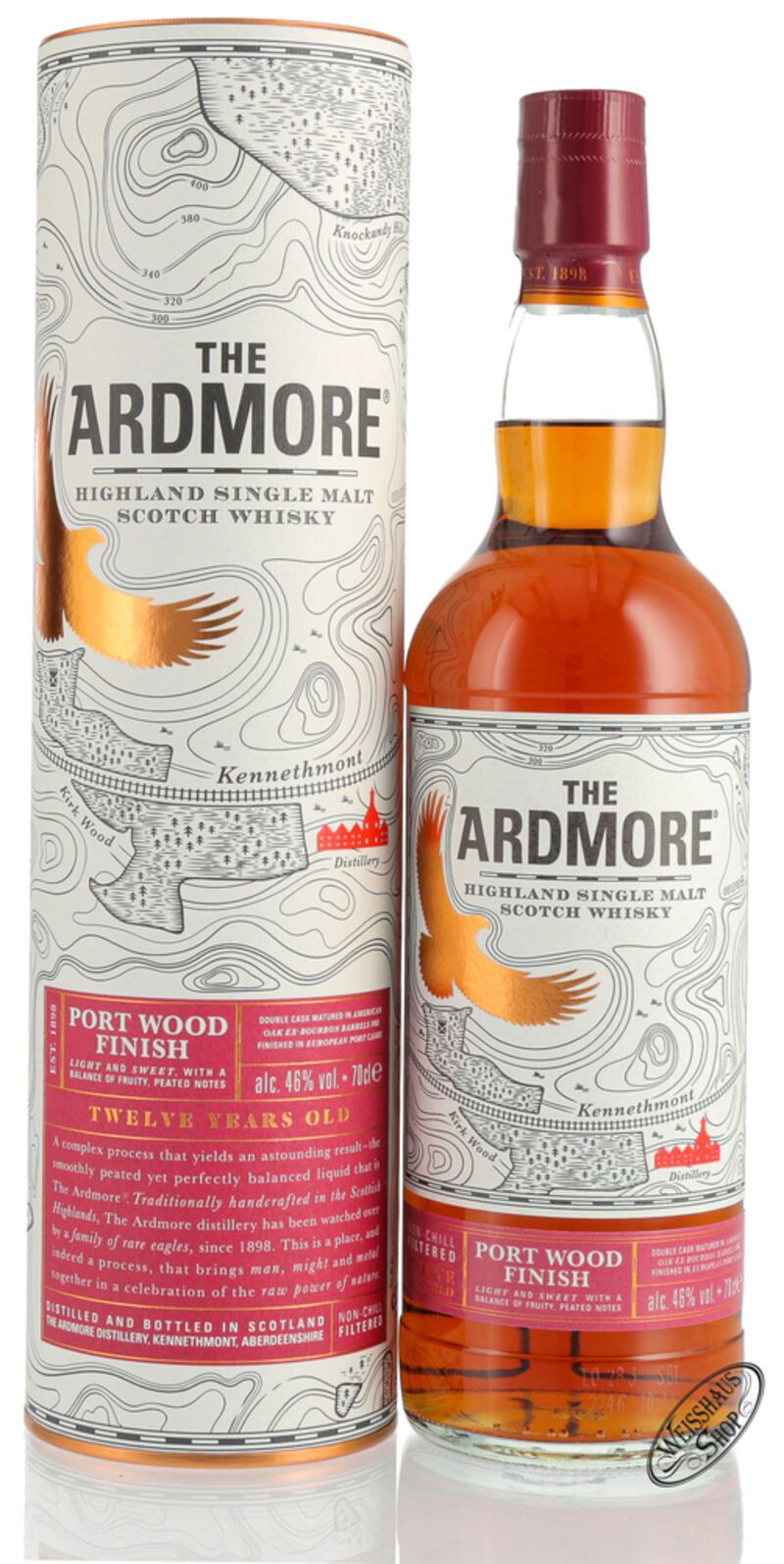 Ardmore 12 YO Portwood Whisky 46% vol. 0,70l | Weisshaus Shop