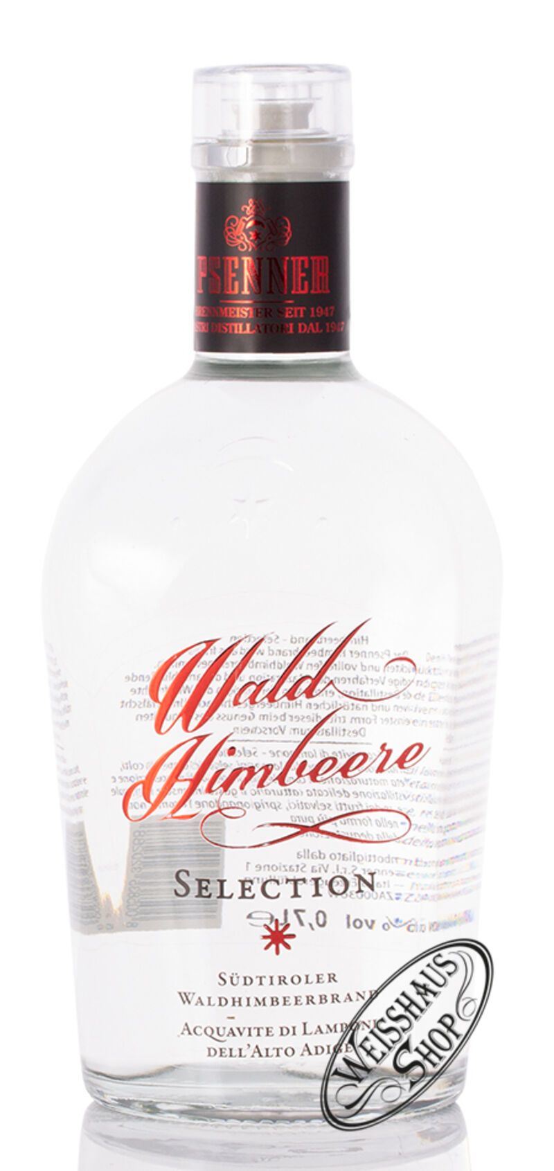 Psenner Waldhimbeerbrand Selection Acquavite di Lamponi Selvatici 42% vol. 0,70l | Weisshaus Shop
