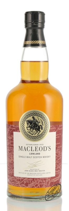 Macleods Lowland Single Malt Whisky 40% vol. 0,70l | Weisshaus Shop