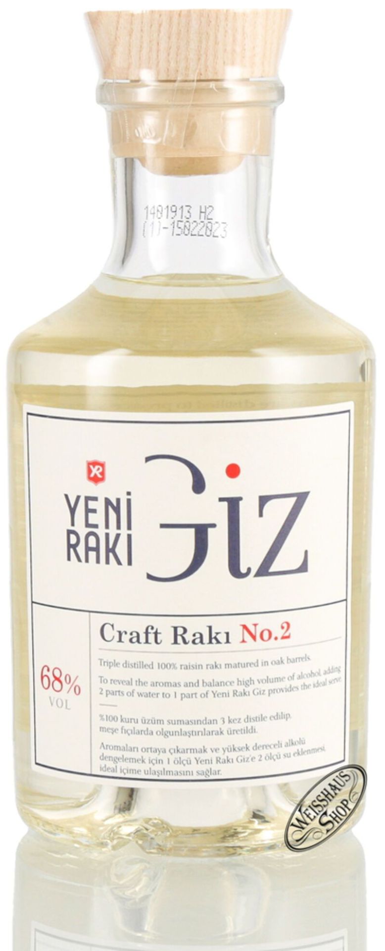 Yeni Raki Giz Craft 68% vol. 0,50l | Weisshaus Shop