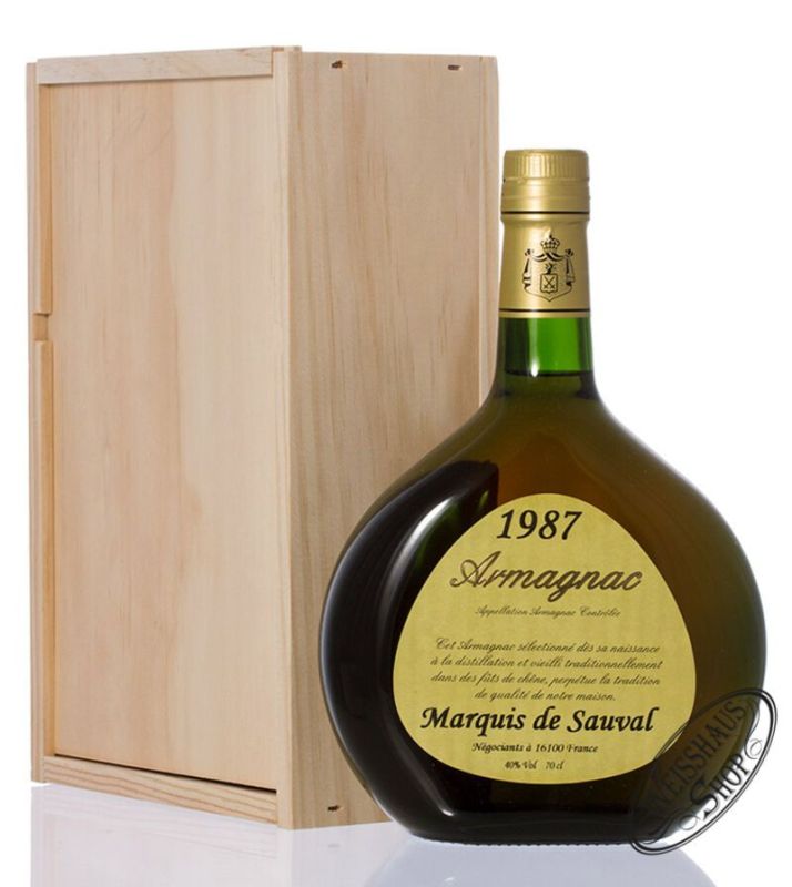 Marquis de Sauval Millésimé 1987 Armagnac 40% vol. 0,70l | Weisshaus Shop