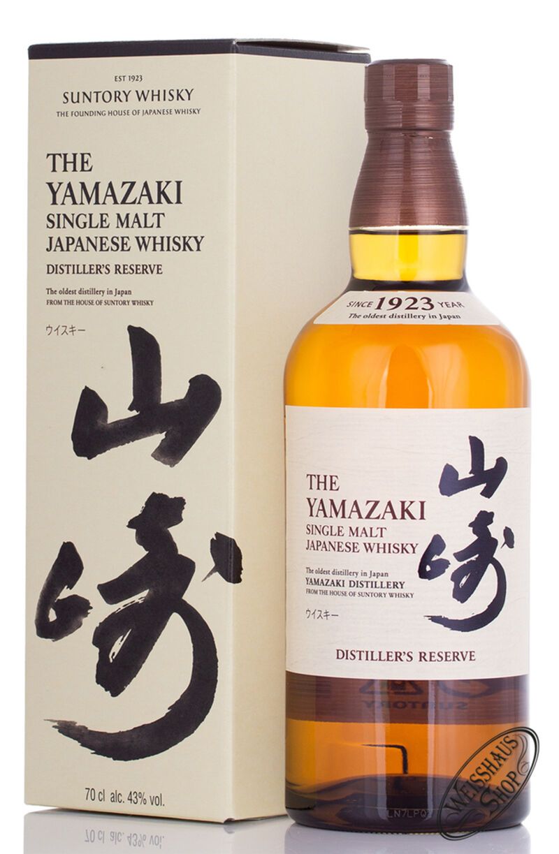 Yamazaki Distiller's Reserve Single Malt Whisky 43% vol. 0,70l | Weisshaus Shop