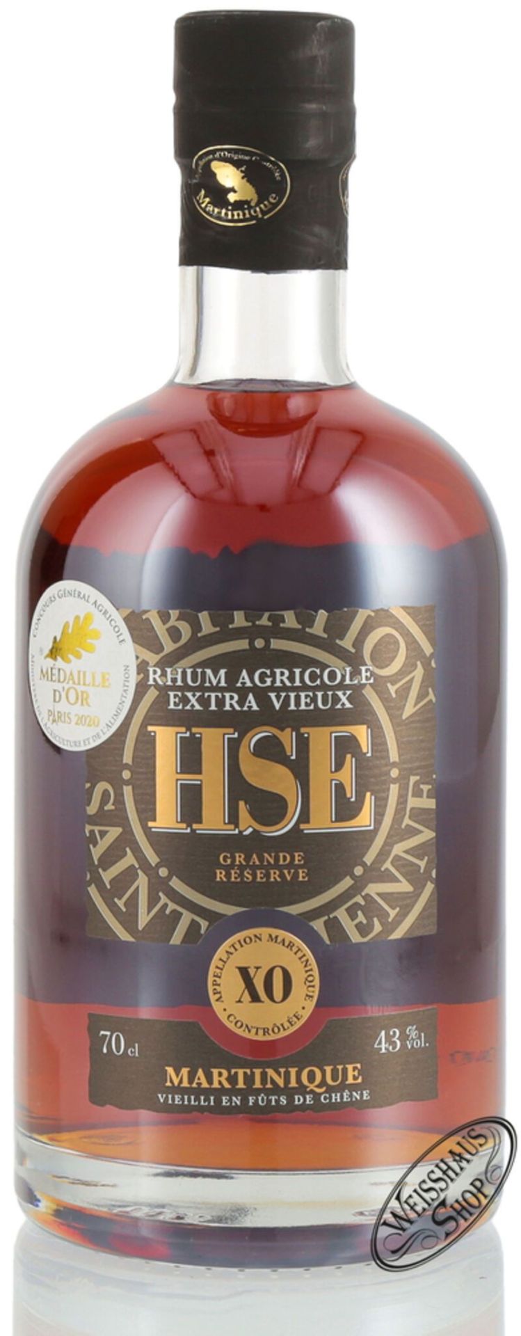 HSE Rhum Agricole Extra Vieux XO 43% vol. 0,70l | Weisshaus Shop