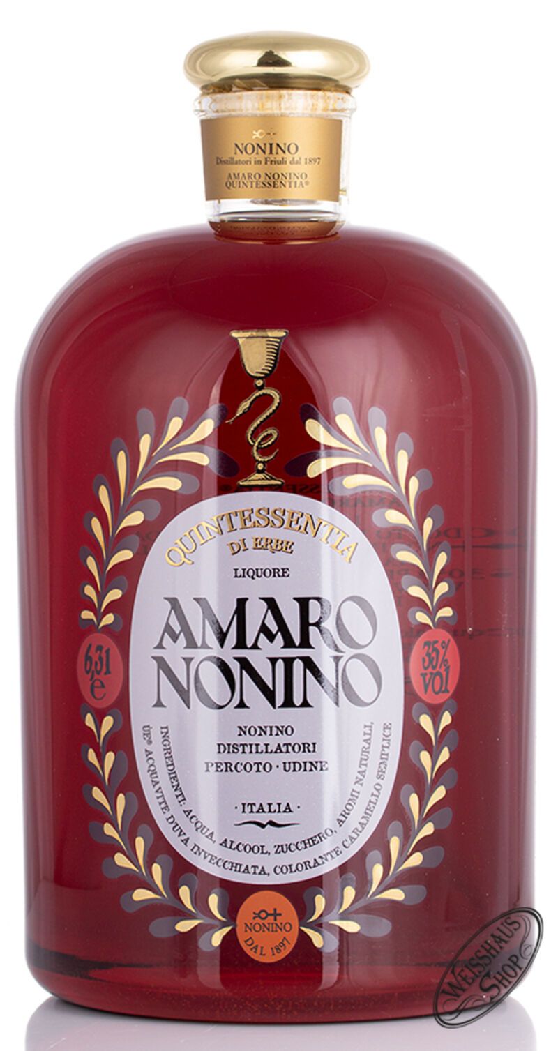 Nonino Amaro Quintessentia Di Erbe 35% vol. 6,3l Mathusalem | Weisshaus ...