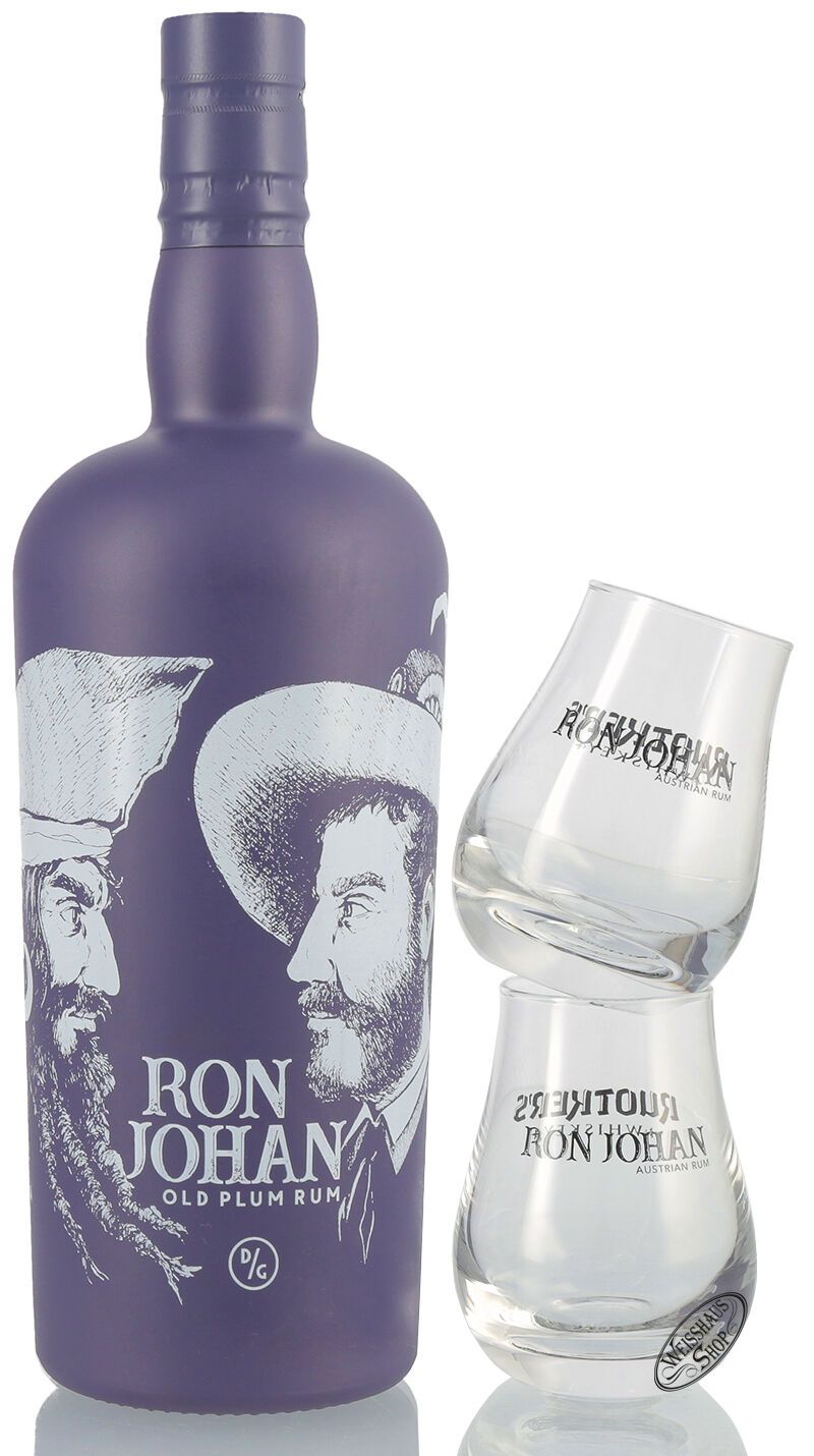 Ron Johan Old Plum Rum Set Regalo 41% vol. 0,70l | Weisshaus Shop