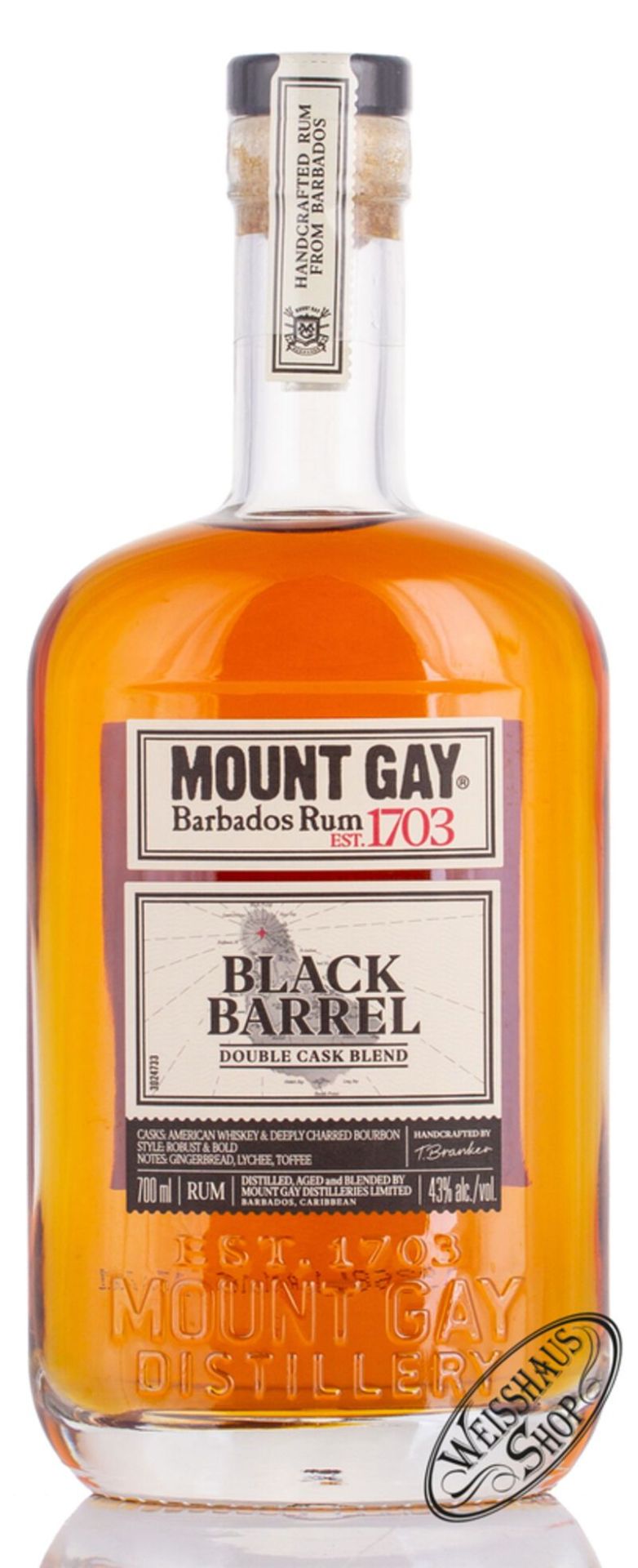 Mount Gay Black Barrel Rum 43% vol. 0,70l | Weisshaus Shop