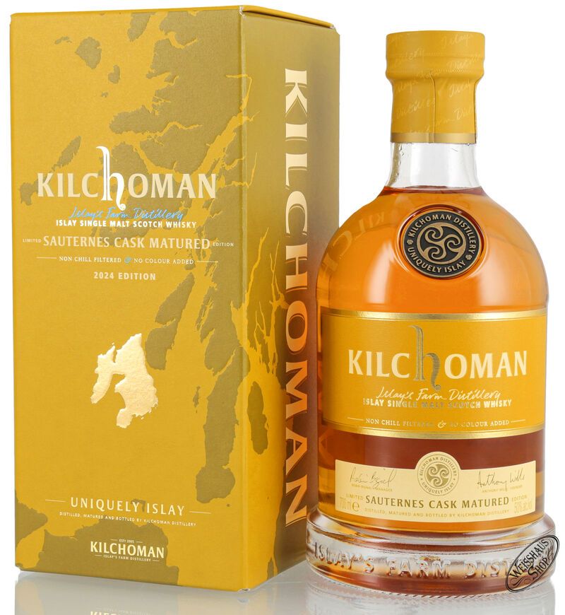 Kilchoman Sauternes Cask Matured Islay Whisky 50% vol. 0,70l | Weisshaus Shop