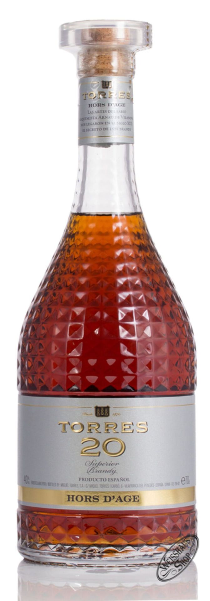 Torres 20 YO Hors d'Age Brandy 40% vol. 0,70l | Weisshaus Shop