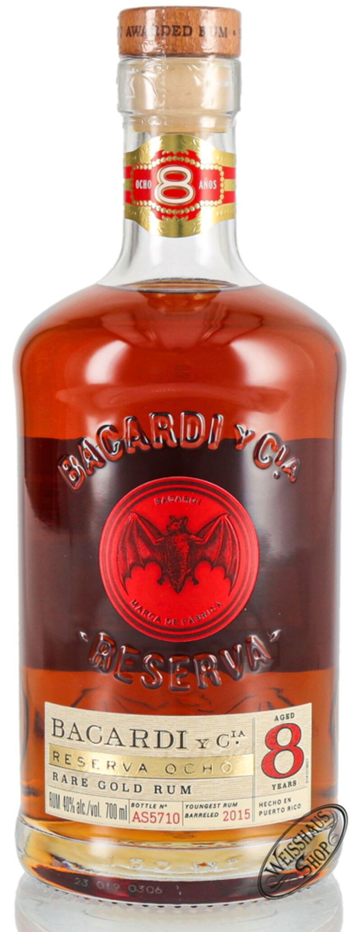 Bacardi 8 YO Rum Reserva Superior 40% vol. 0,70l | Weisshaus Shop