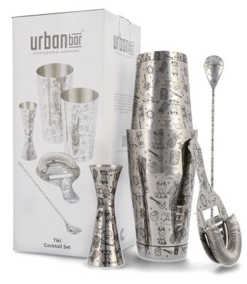 Set da cocktail Tiki in acciaio inox da 5 pezzi | Weisshaus Shop