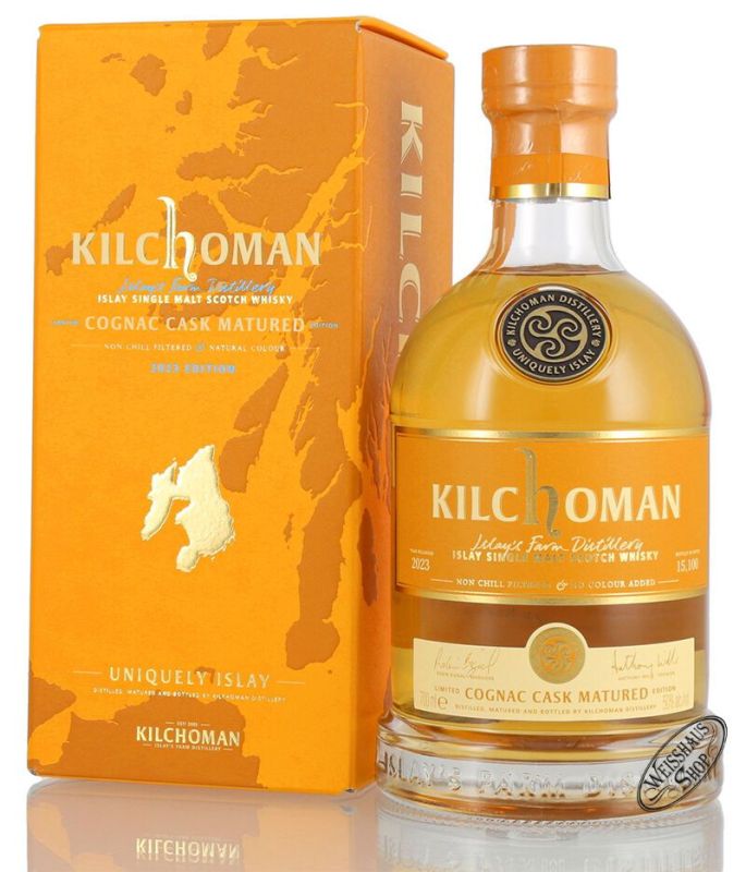 Kilchoman Cognac Cask 2023 Release Islay Whisky 50% vol. 0,70l | Weisshaus Shop