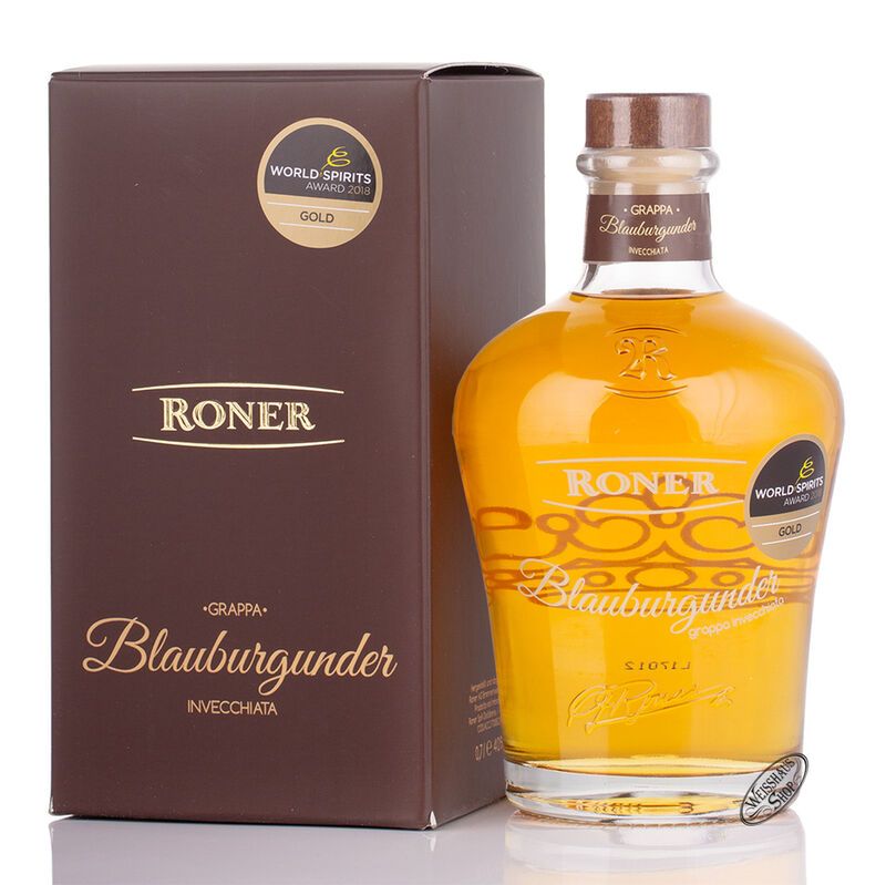 Roner Grappa Blauburgunder Grappa Pinot Nero invecchiata 40% vol. 0,70l | Weisshaus Shop