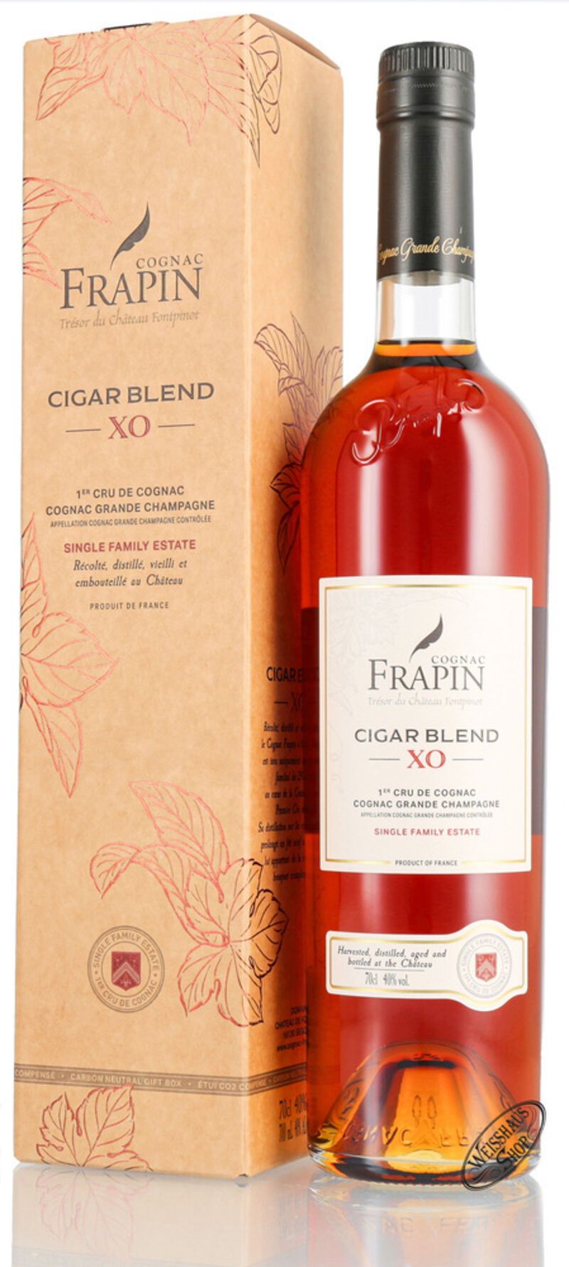 Frapin Cigar Blend XO Cognac 40% vol. 0,70l | Weisshaus Shop