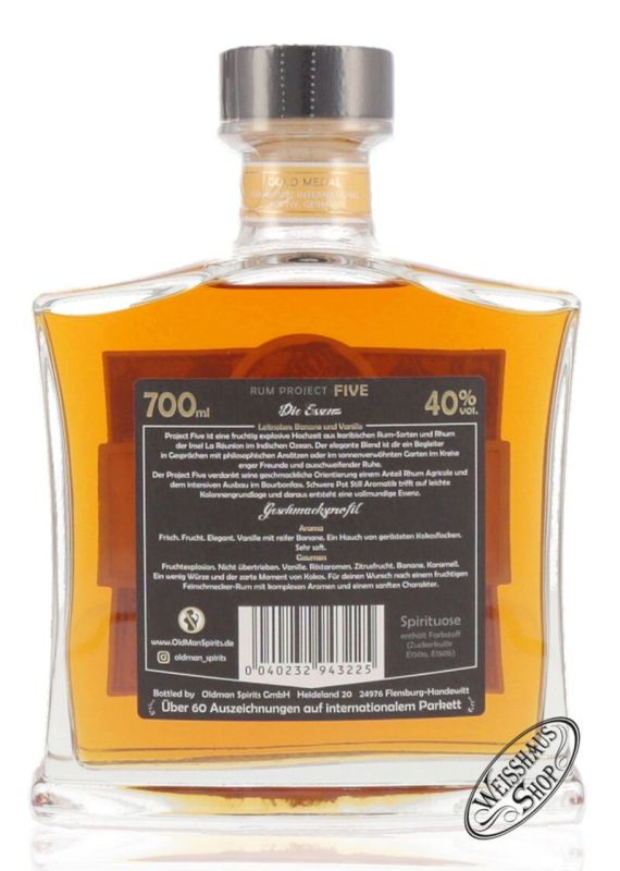Old Man Project Five Leisure Harbour Spirit 40% vol. 0,70l | Weisshaus Shop