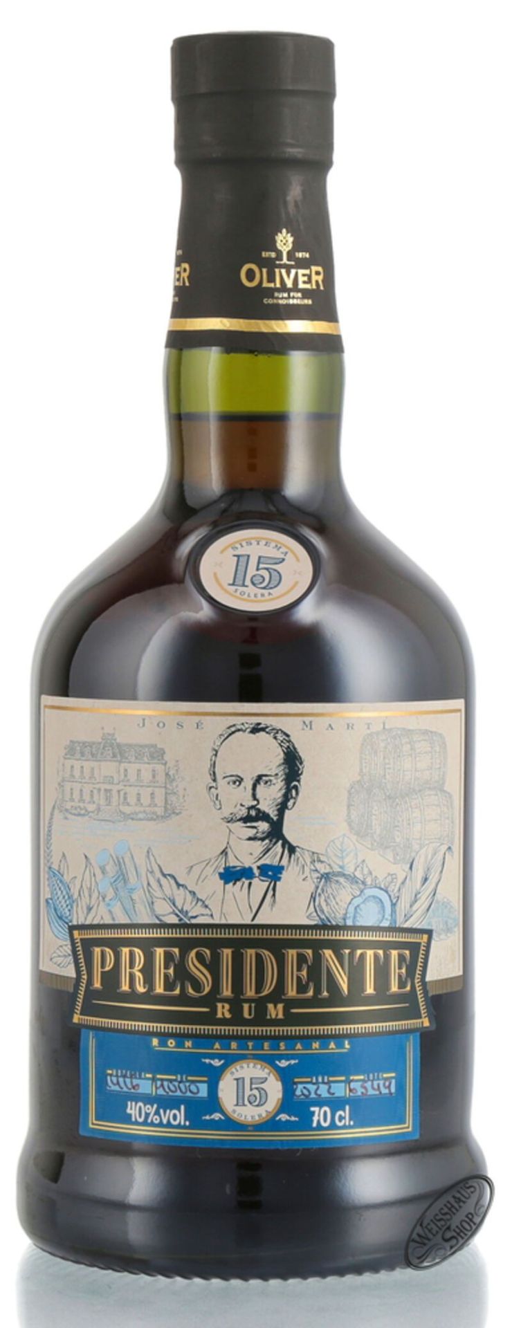 Presidente Marti 15 YO Rum 40% vol. 0,70l | Weisshaus Shop