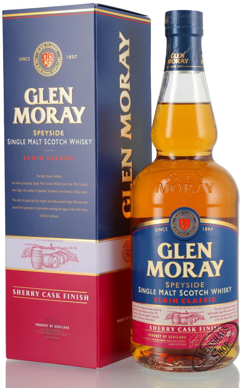 Glen Moray Sherry Cask Finish Whisky 40% vol. 0,70l | Weisshaus Shop